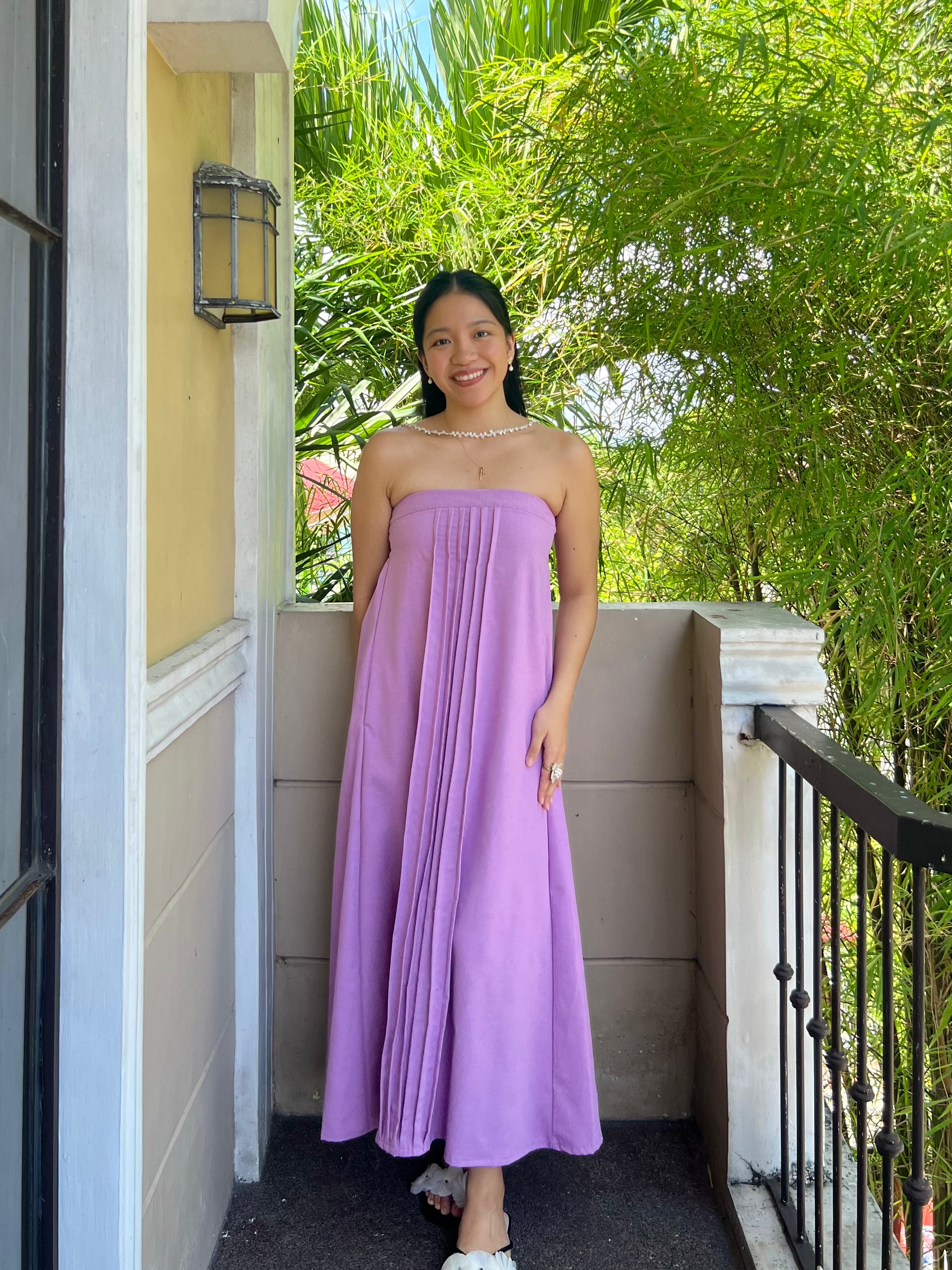 Lime Dress in Lavender – Wanhiyan Clothing