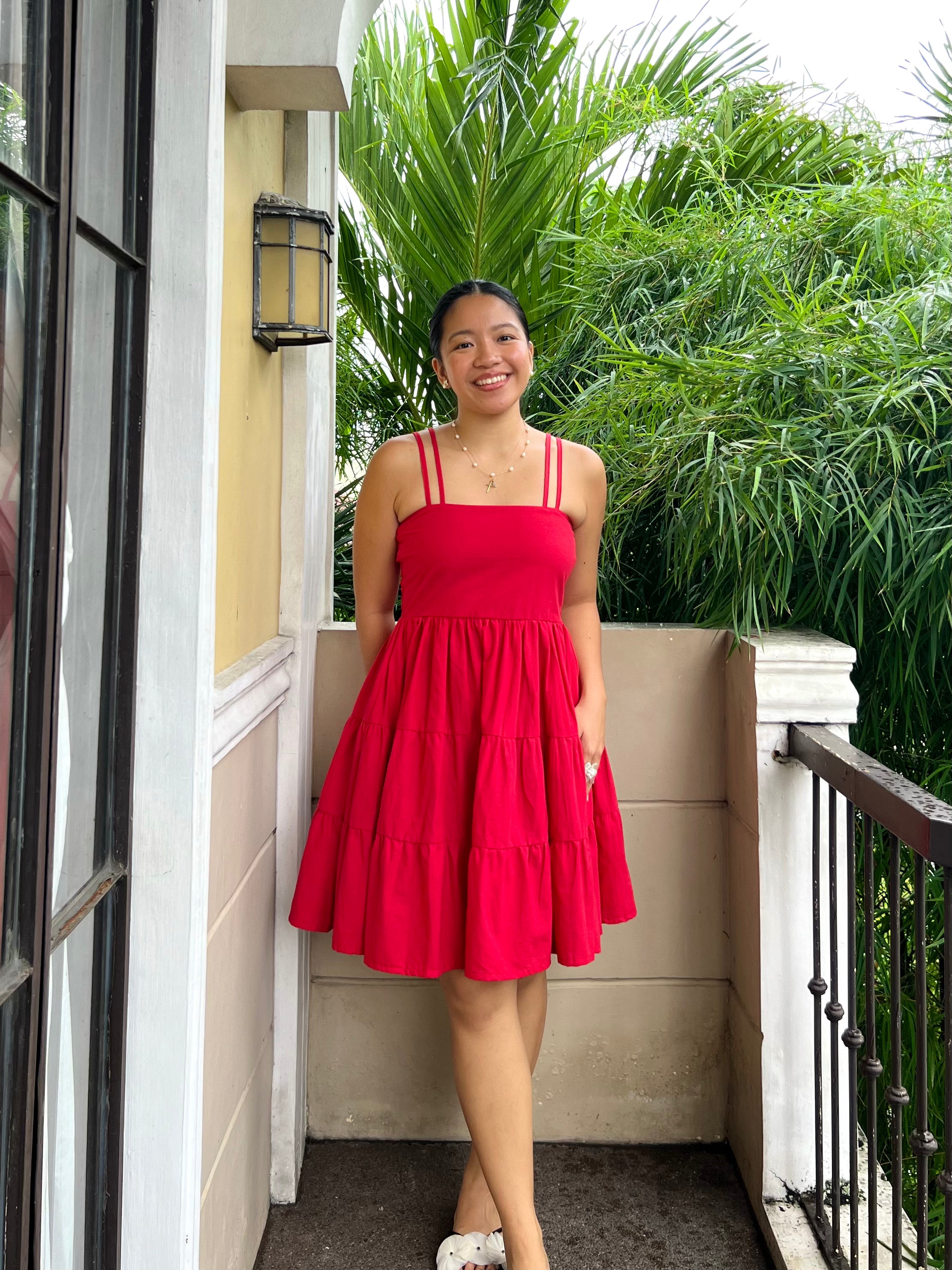 Capri Dress in Red – Wanhiyan Clothing