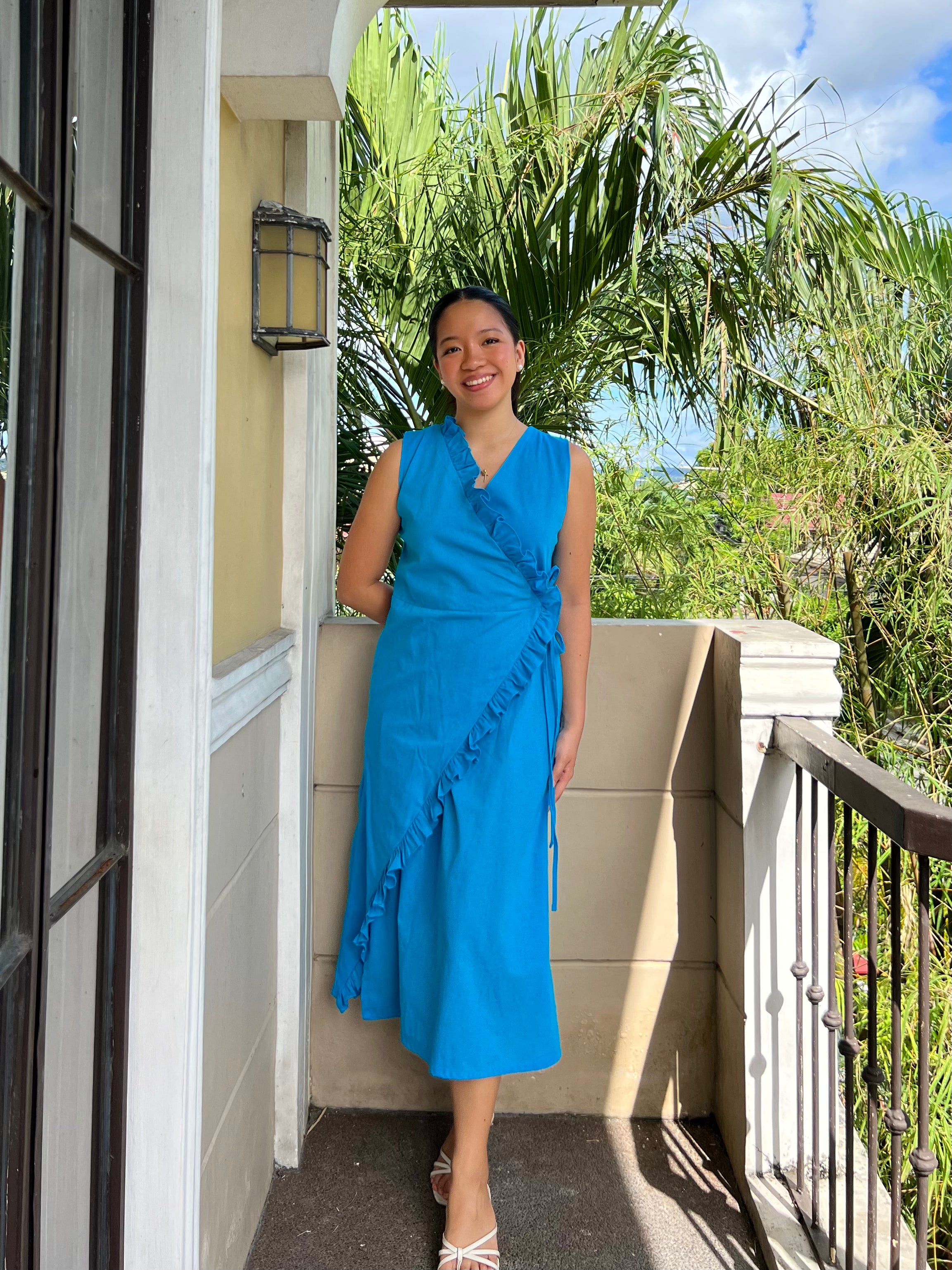 Milan Dress in Cerulean – Wanhiyan Clothing