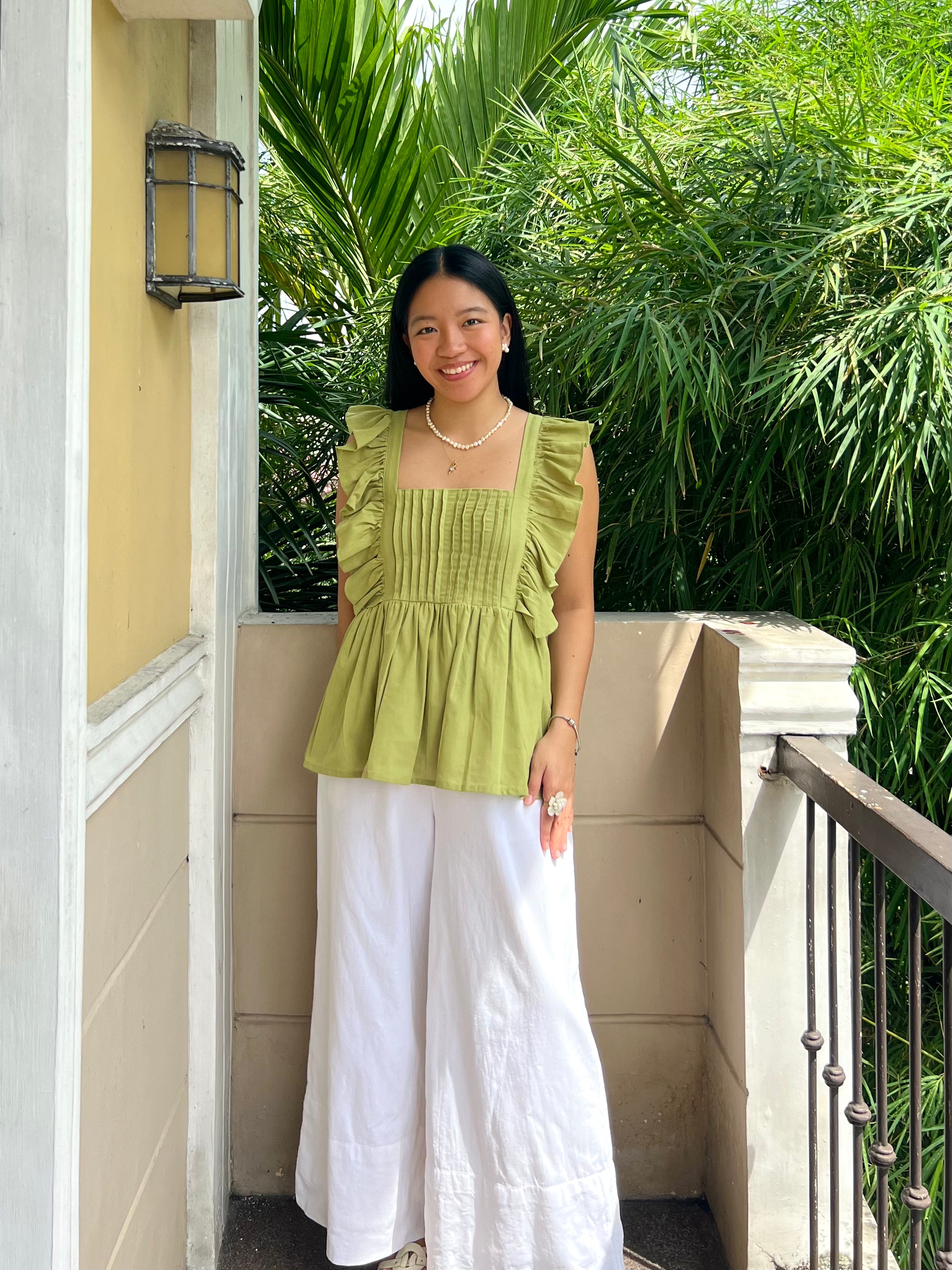 Serene Top in Apple Green – Wanhiyan Clothing