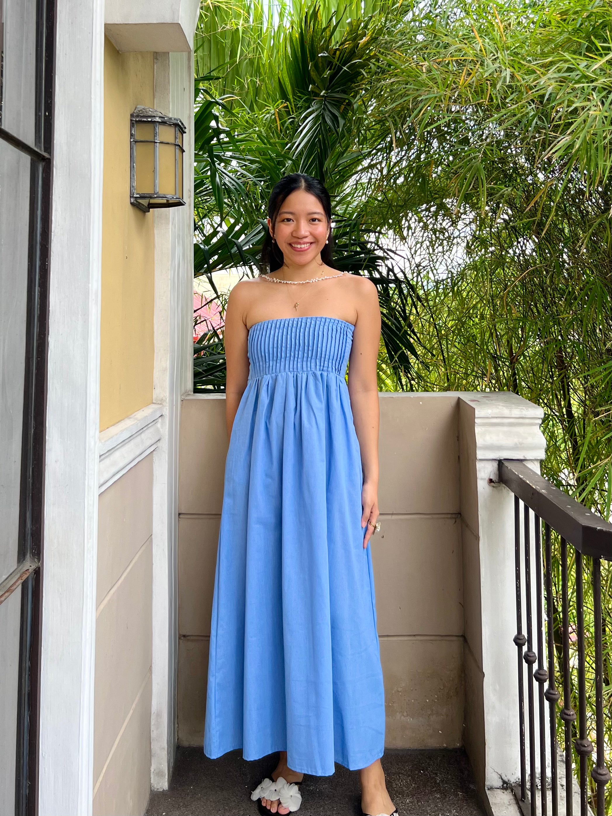 Fearless Dress in Cornflower Blue – Wanhiyan Clothing