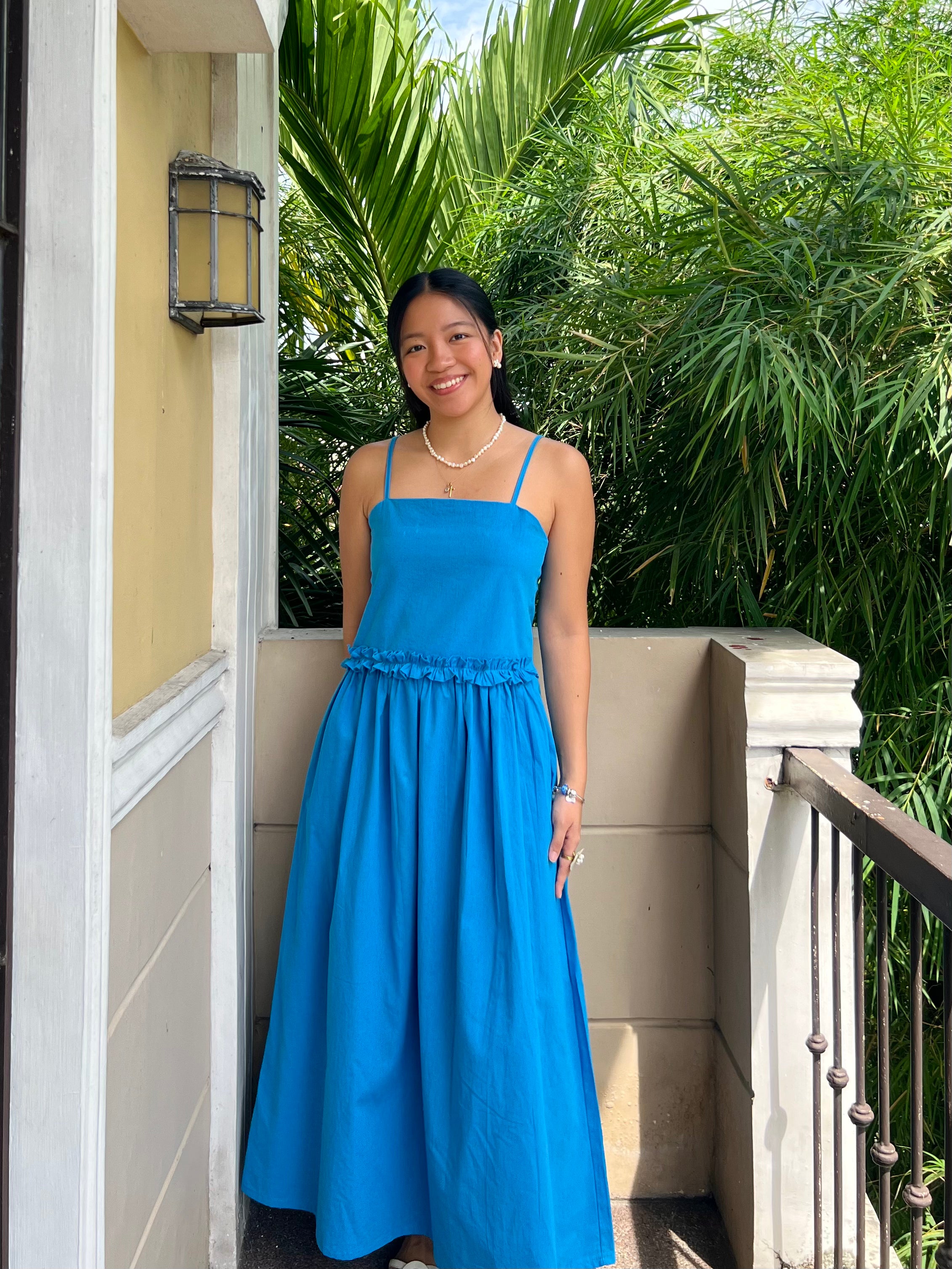 Lucerne Dress in Cerulean – Wanhiyan Clothing