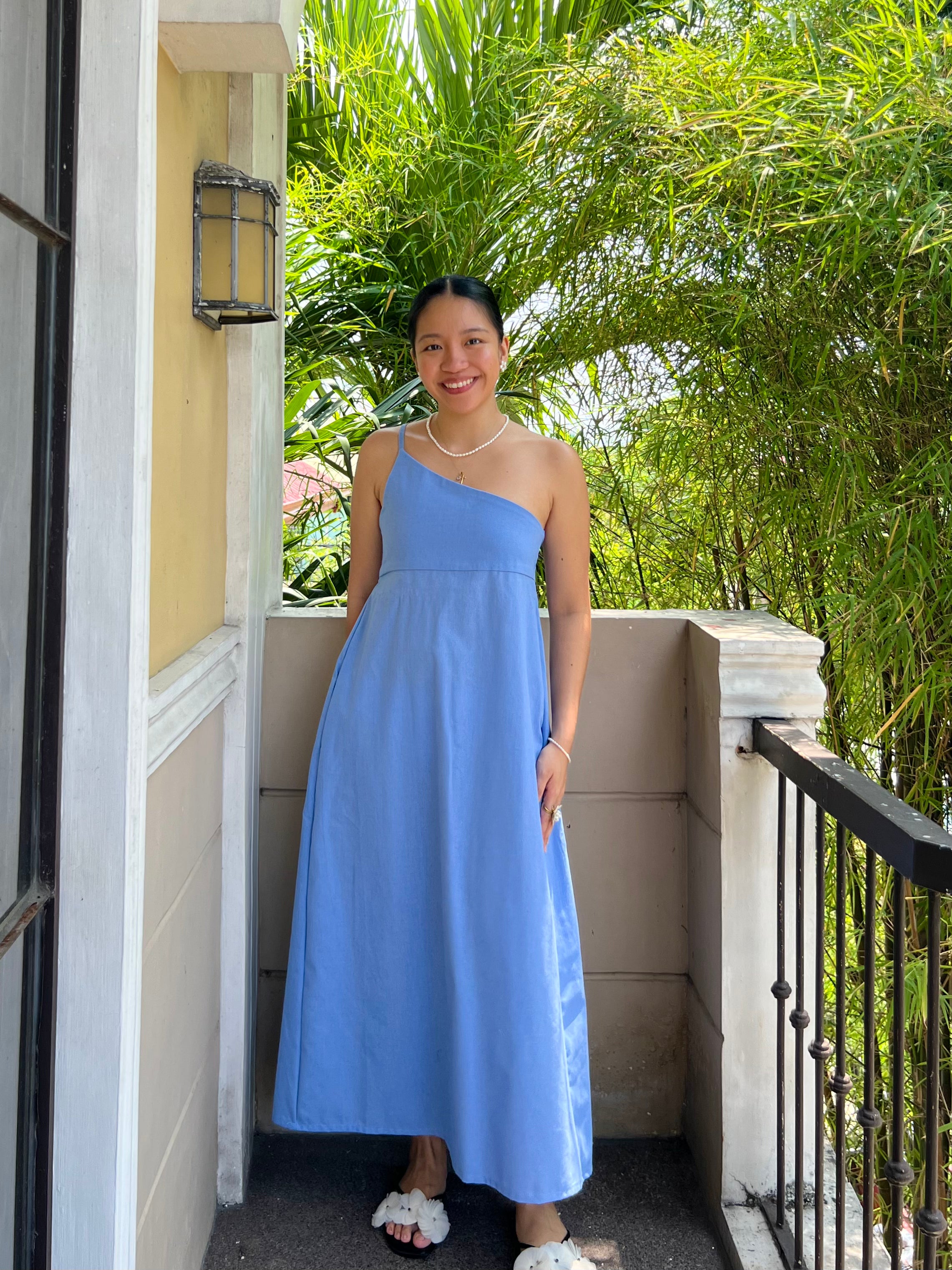 Siena Dress in Cornflower Blue – Wanhiyan Clothing