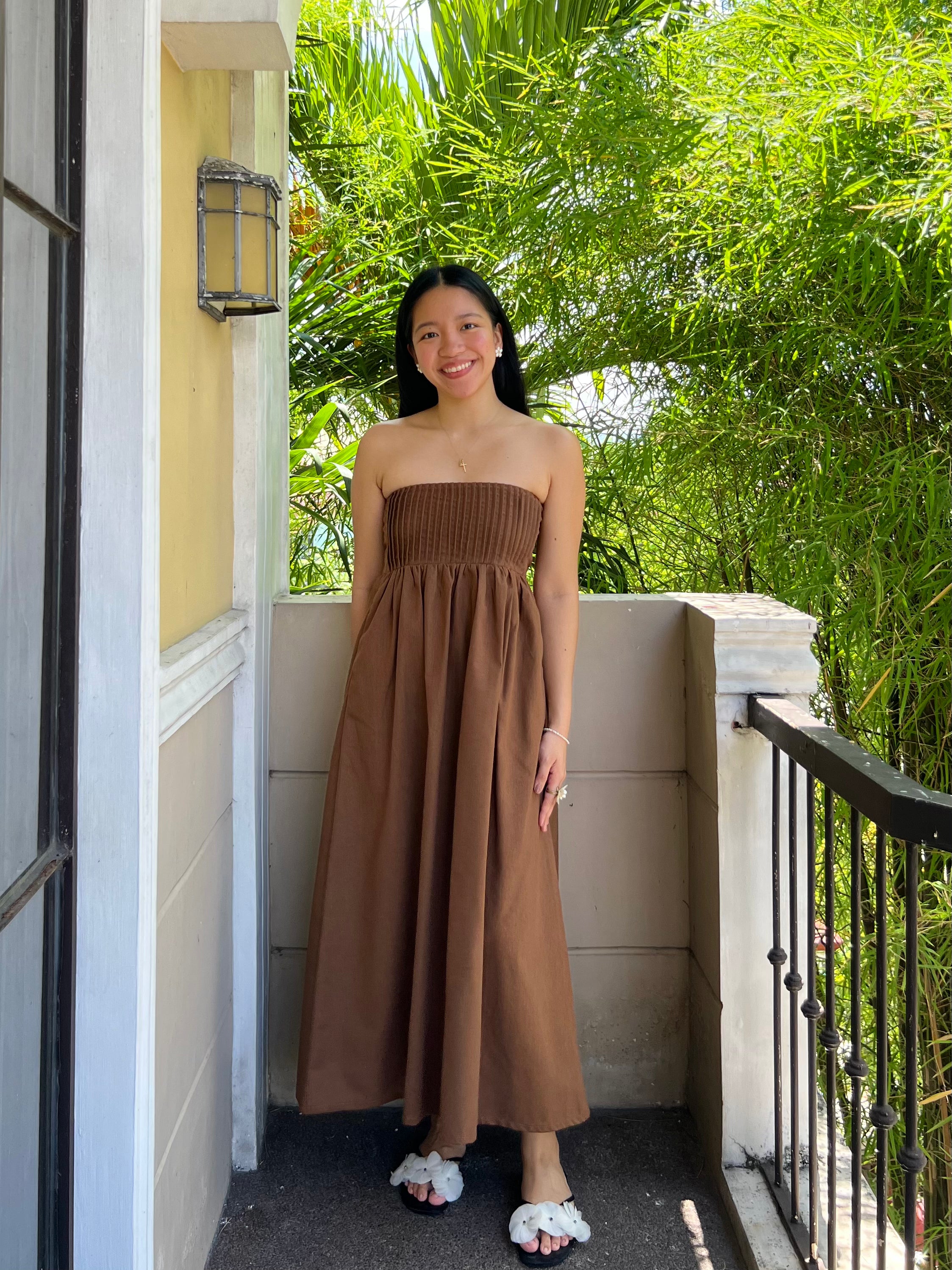 Fearless Dress in Dark Brown – Wanhiyan Clothing