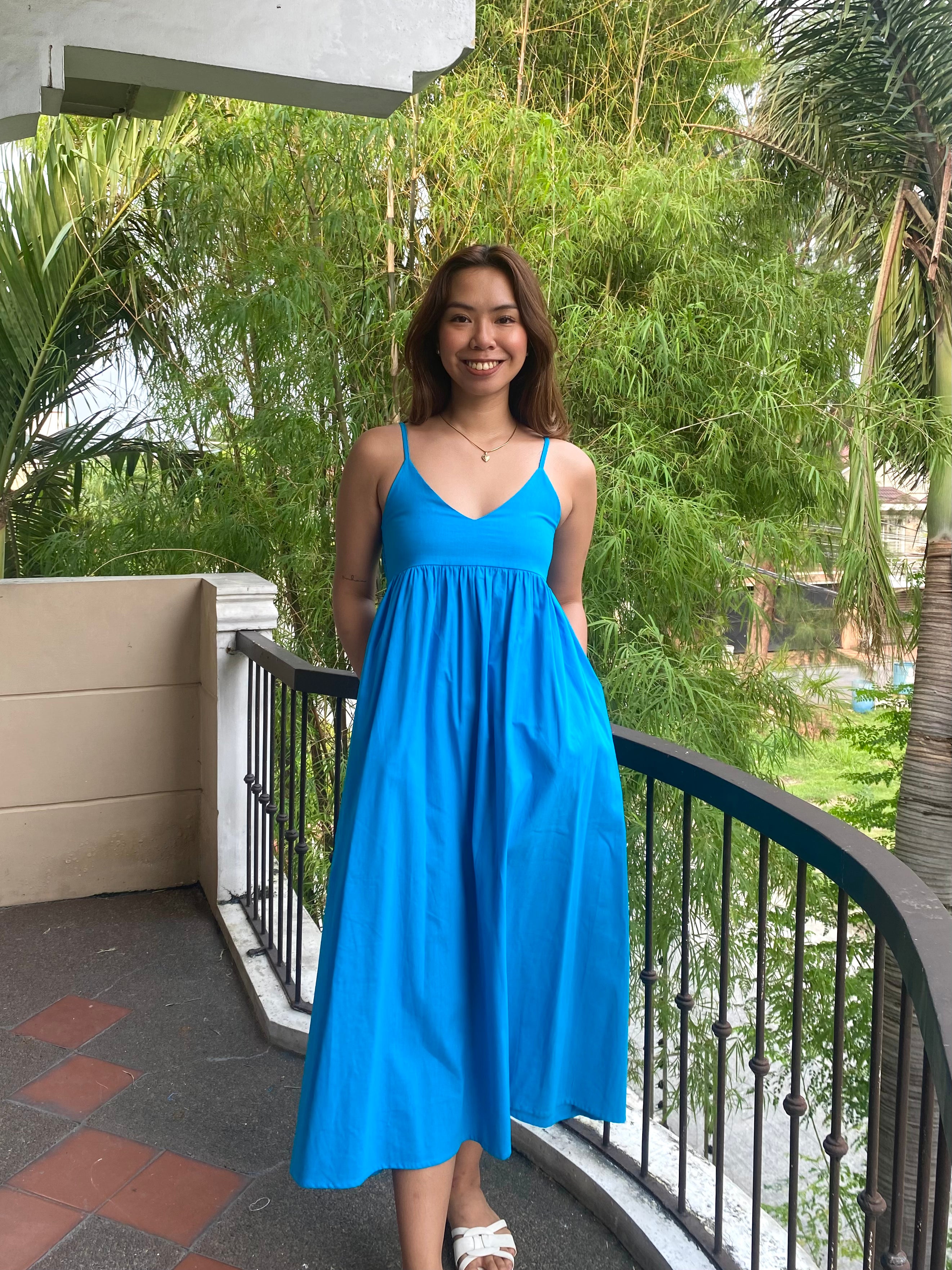 Tuscany Dress in Cerulean – Wanhiyan Clothing