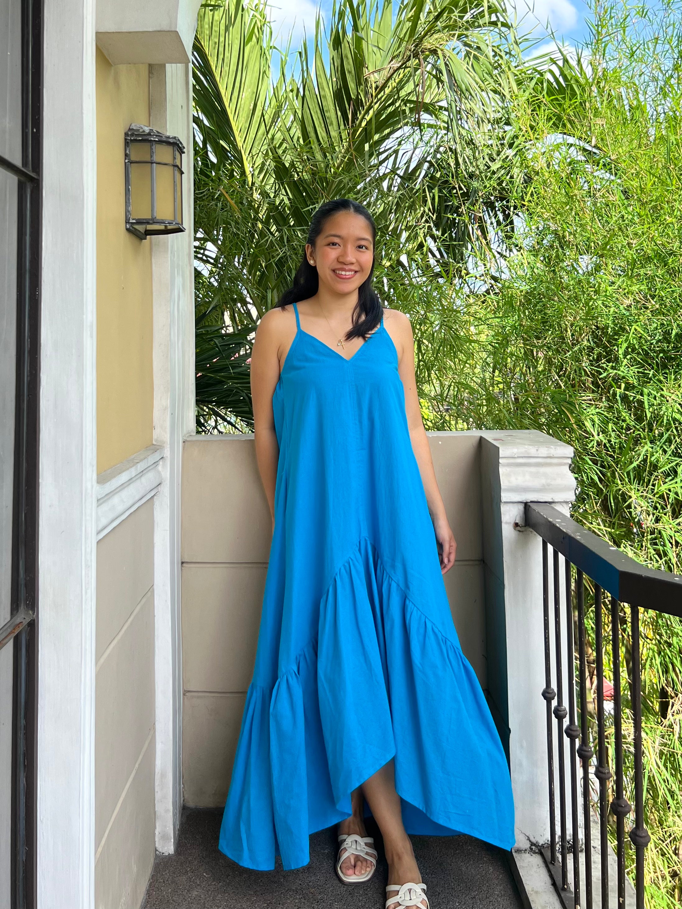 Amalfi Dress in Cerulean – Wanhiyan Clothing